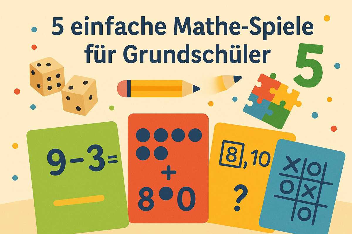 5 einfache Mathe-Spiele für Grundschüler - Spielerisch Rechnen lernen ...